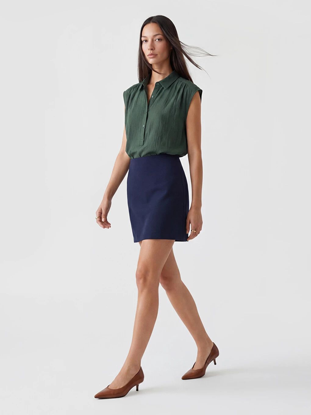 LCWAIKIKI Classic Bluza Sa Kragnom Košulje I Naborima