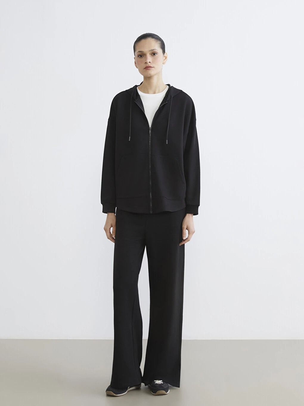 LCW Modest Ženska Oversized Dukserica Sa Rajsferšlusom