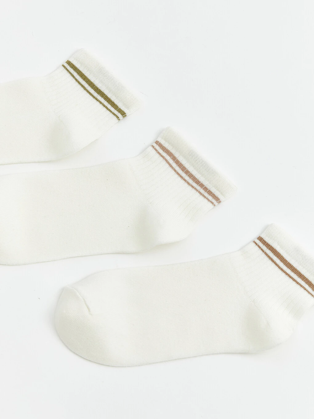 LCW DREAM Prugaste Ženske Sportske Čarape 3-pack