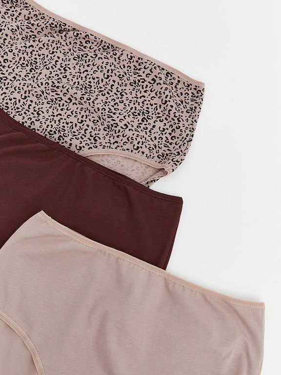 LCW DREAM Klasične Gaćice Sa Leopard Printom, Pakovanje Od 3 Komada