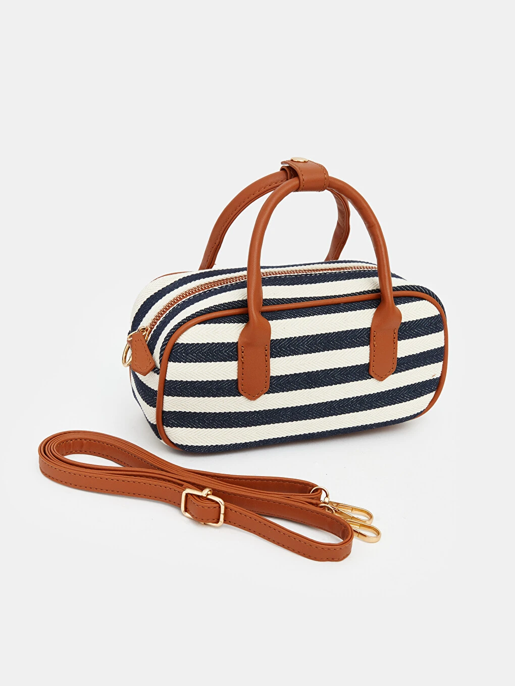 LCW ACCESSORIES Ženska Torba Na Rame Od Platna Sa Prugastim Dezenom