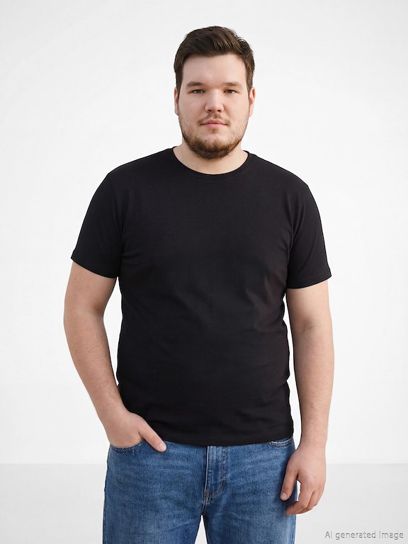 XSIDE Slim Fit Basic Elastična Majica