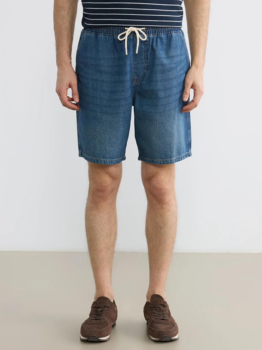 LCW Jeans Muški Teksas Šorts Širokog Kroja