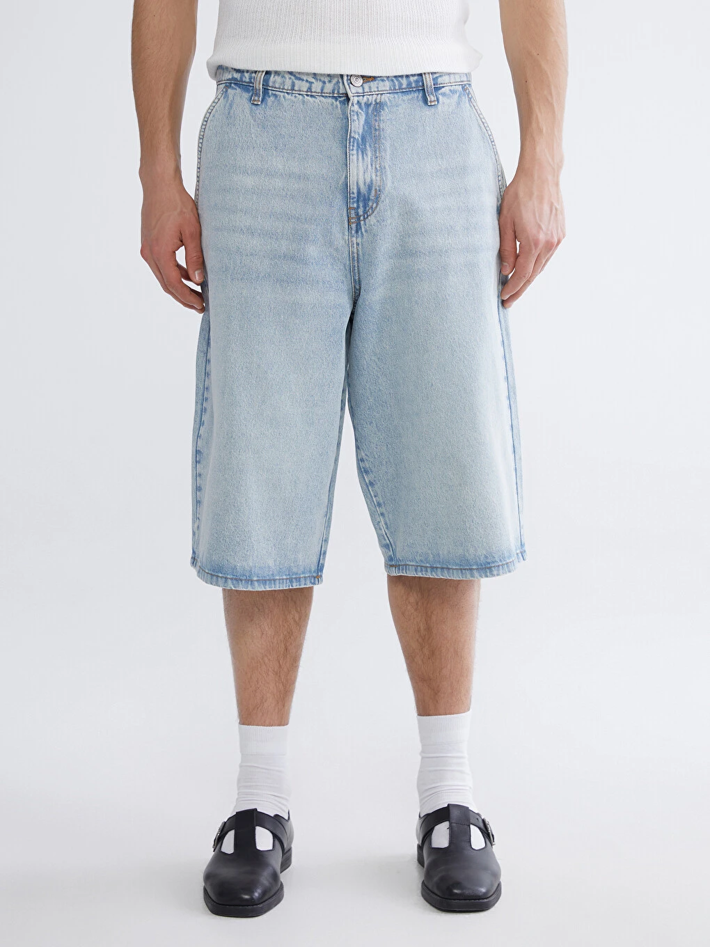 LCW Jeans Muški Teksas Šorts Širokog Kroja
