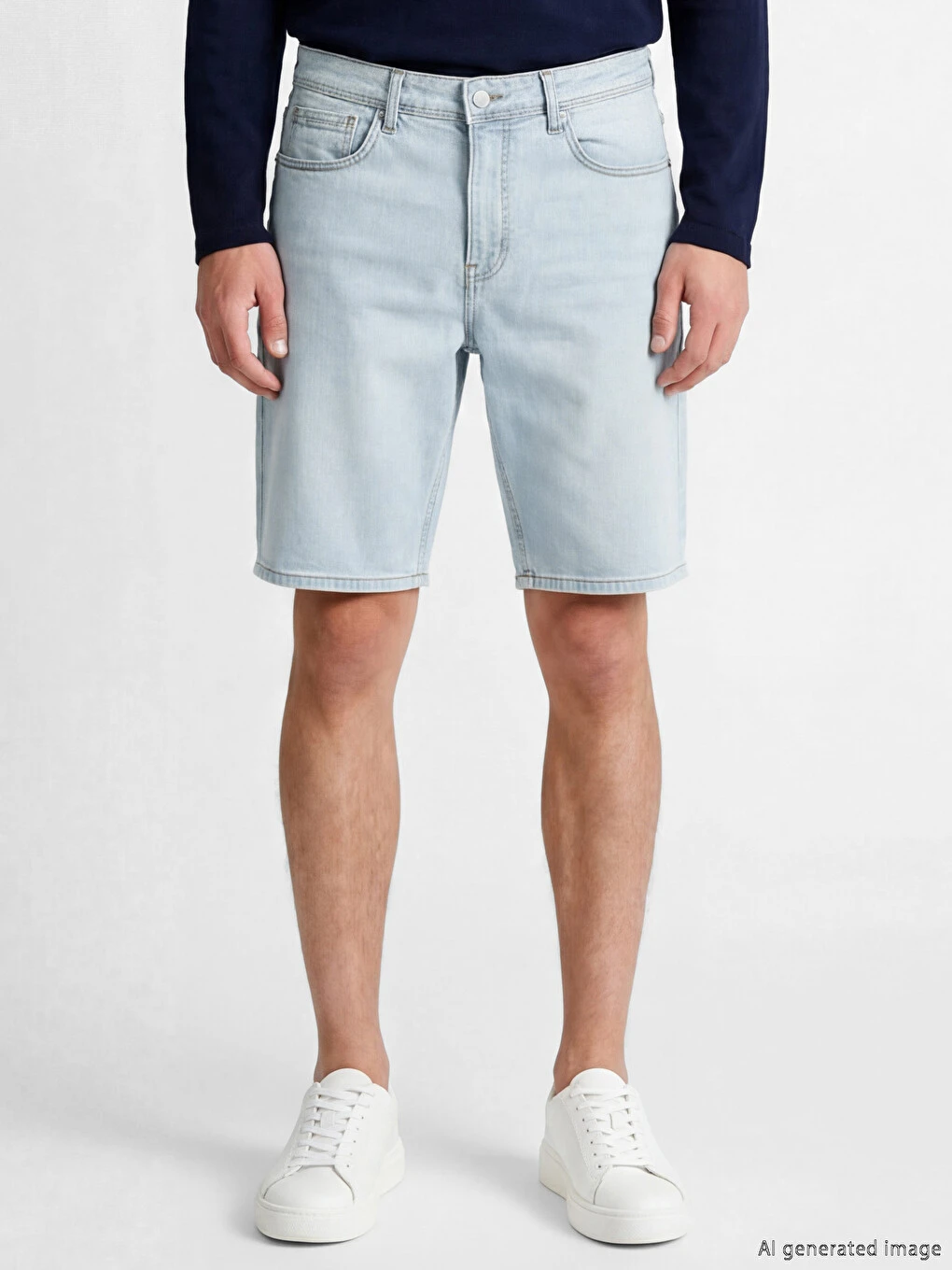 LCW Jeans Muški Teksas Šorts Uskog Kroja