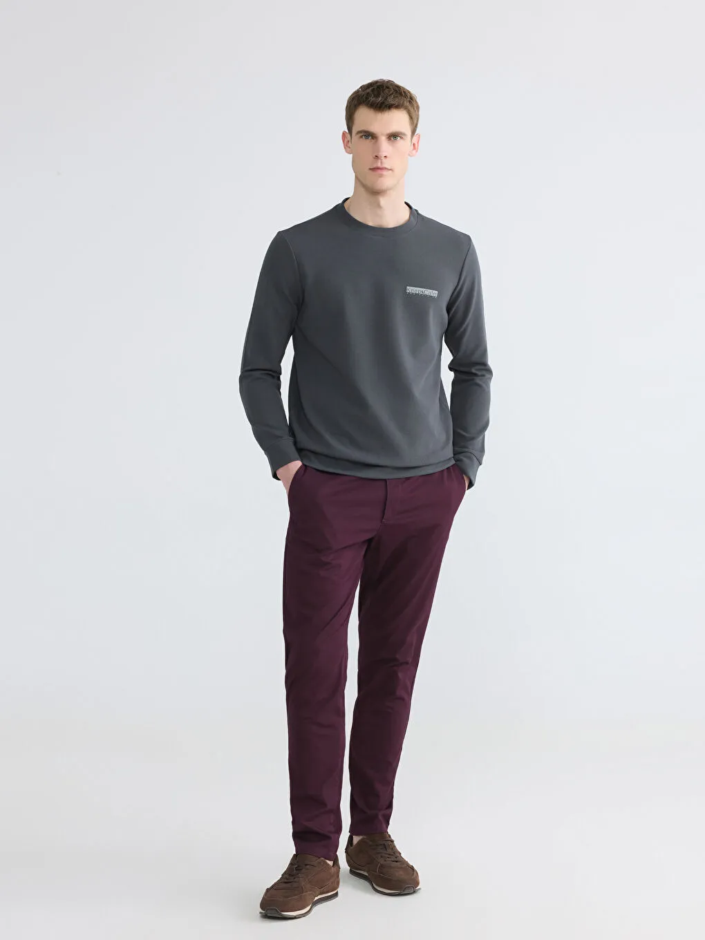 LCWAIKIKI Classic Muške Chino Pantalone Uskog Kroja