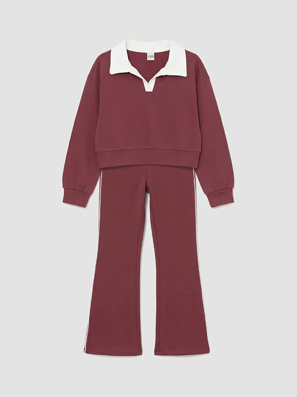 LCW Kids Duks Sa Polo Kragnom I Helanke Za Devojčice Sa Mekim Dodirom