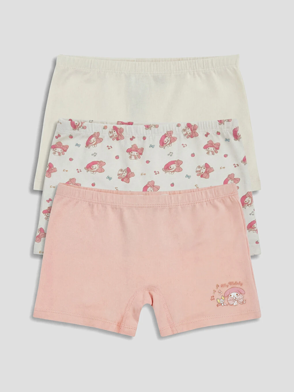 LCW Kids My Melody Licencirane Dečije Bokserice Za Devojčice, Pakovanje Od 3 Komada