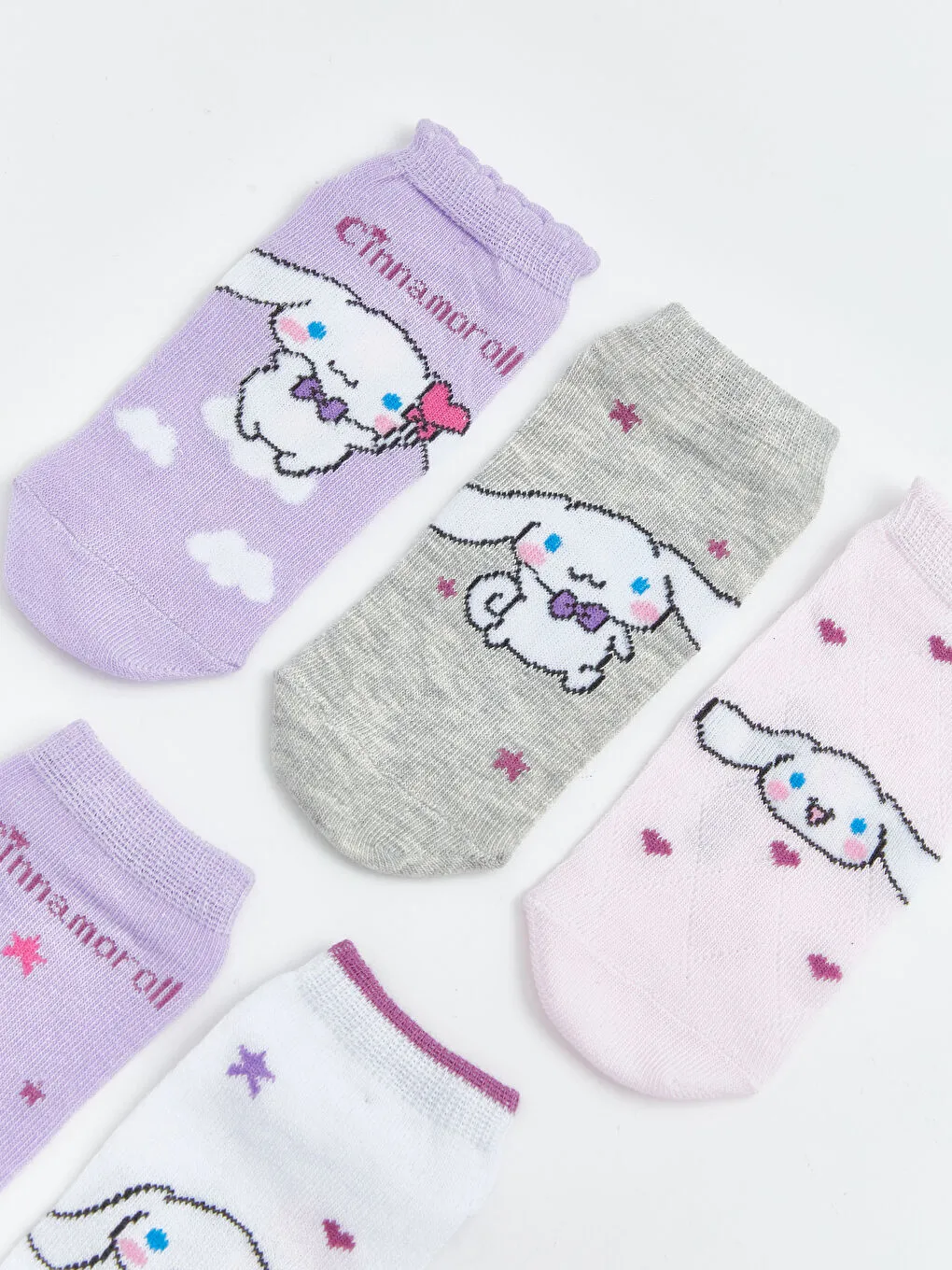 LCW Kids Cinnamoroll Štampane Dečije Sportske Čarape 5 Pakovanje