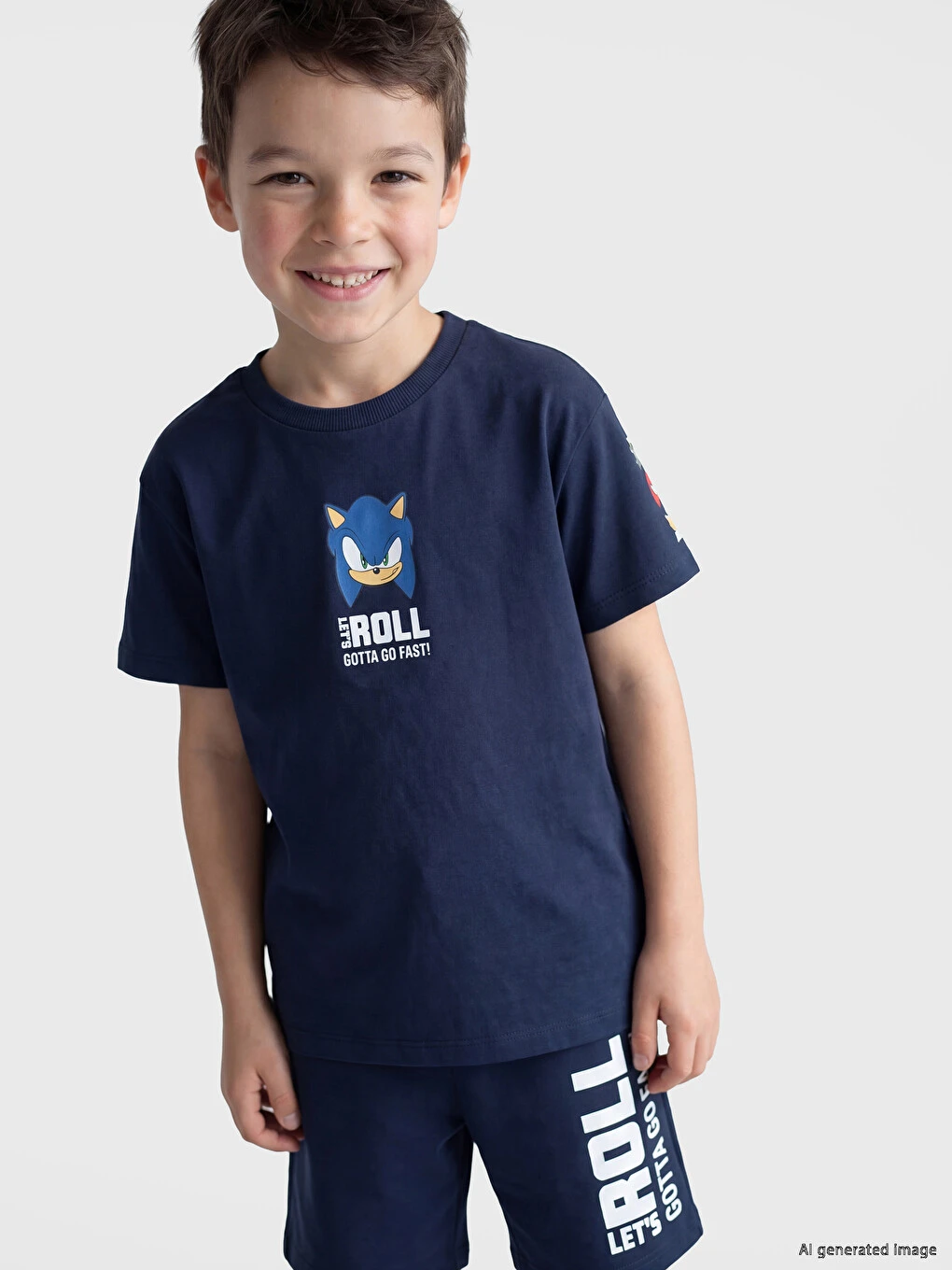 LCW Kids Sonic Štampani Komplet Šortseva Za Dečake