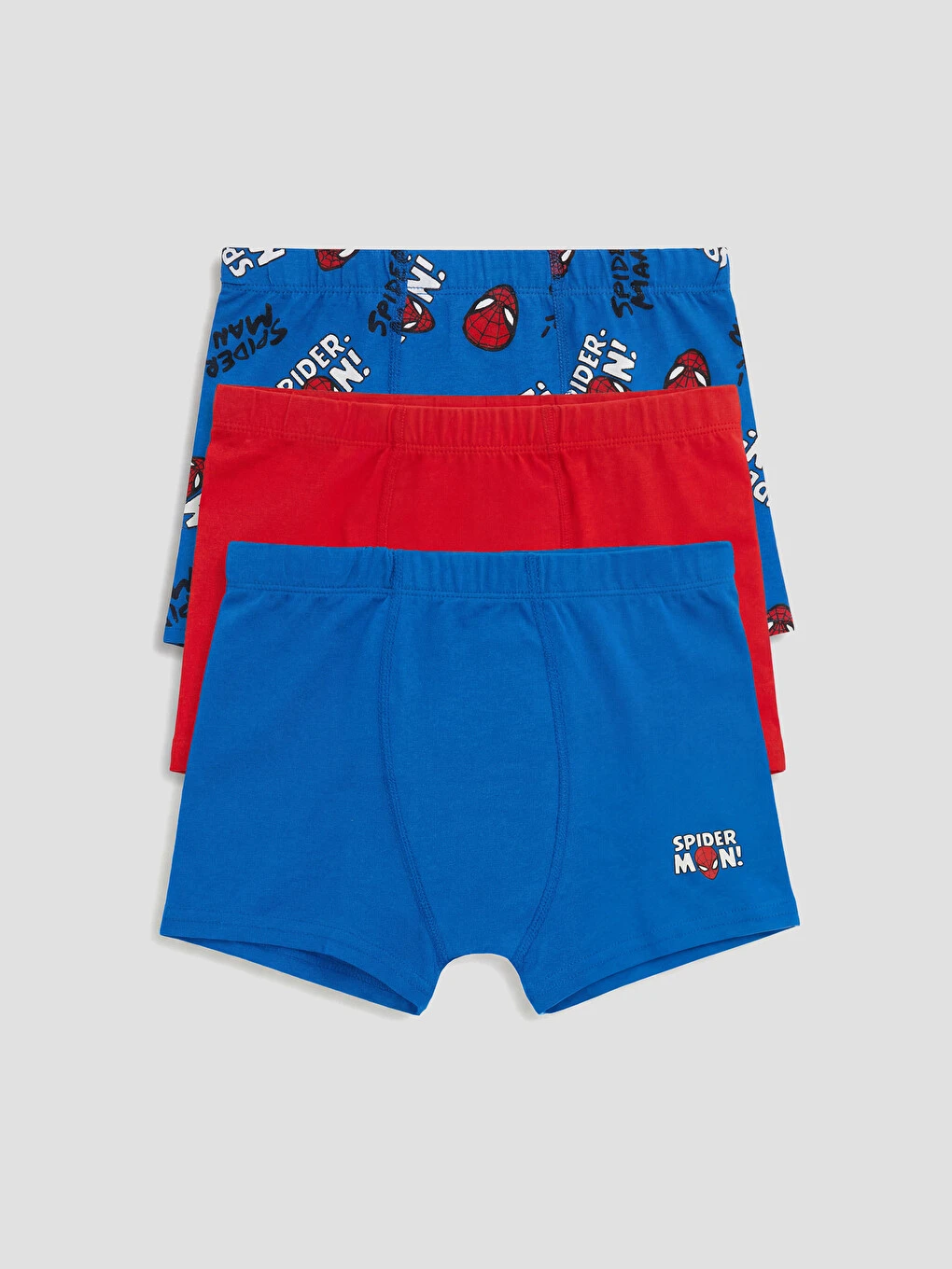 LCW Kids Bokserice Za Bebe Dečake Sa Spider-man Štampom, Pakovanje Od 3 Komada