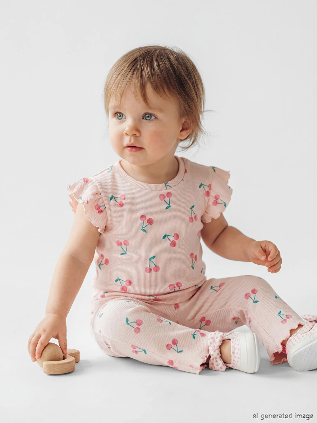 LCW baby Rebraste Zvoncare Helanke I Majica Za Bebe Devojčice