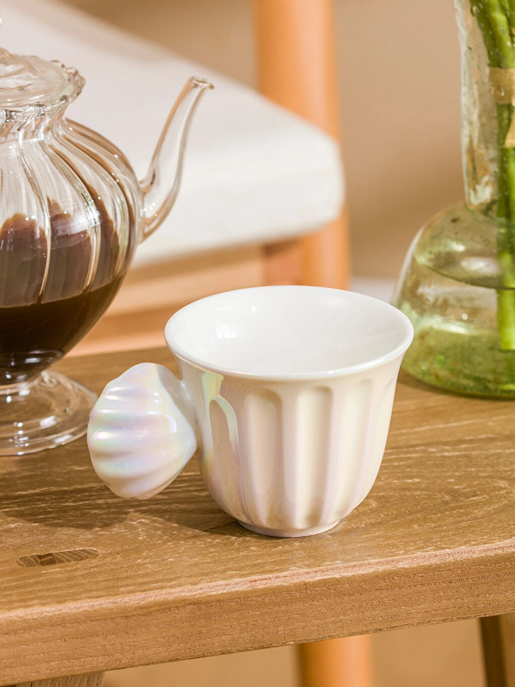 LCW HOME Porcelanska Šolja U Obliku Školjke, Zapremine 230 Ml
