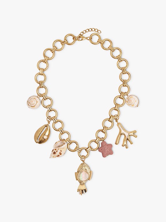SHORT NECKLACE WITH SEA-INSPIRED LINKS