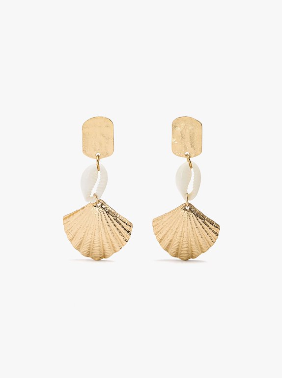 LONG EARRINGS WITH SHELLS