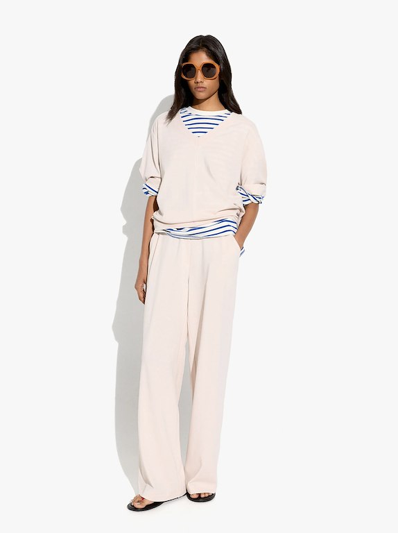 TROUSERS WITH POCKETS AND ELASTIC WAIST
