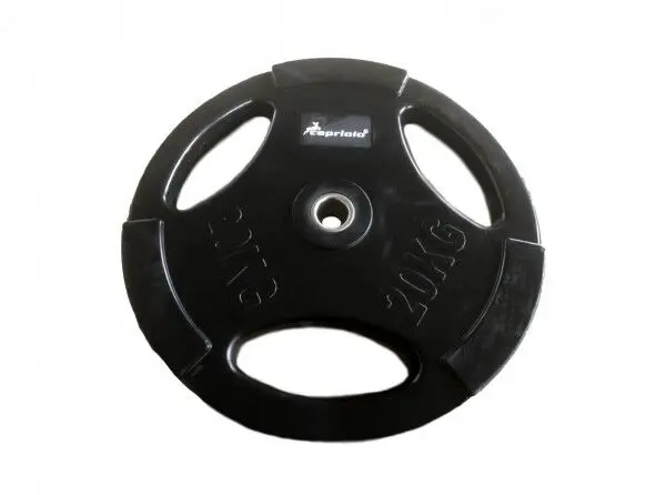 Gumirani teg F30 sa rukohvatom, 20kg, Crni
