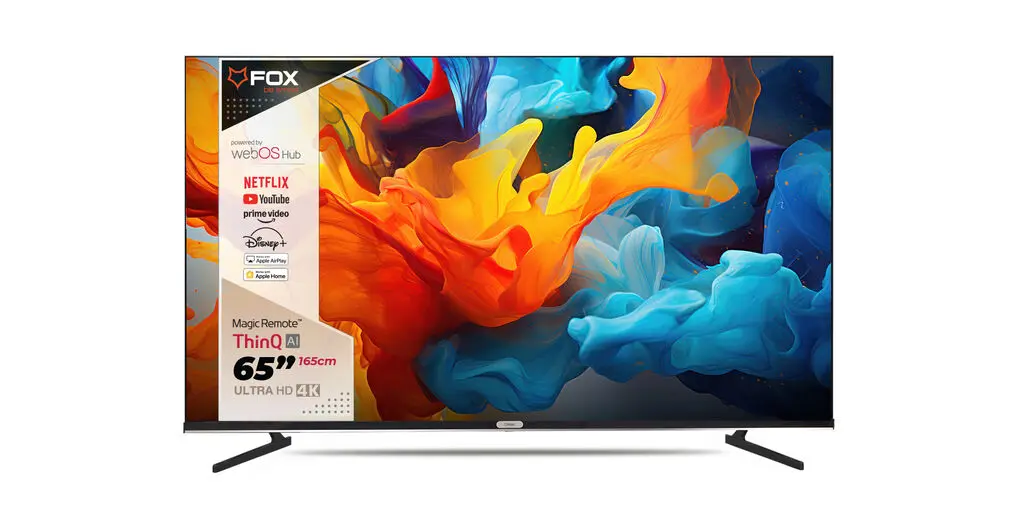 Fox Televizor 65WOS626D, Ultra HD, WebOS Smart, Crni