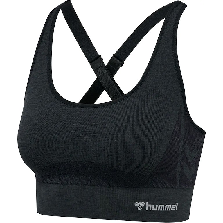 HUMMEL Grudnjak za trening Hmlclea Seamless 211937-2508 crni