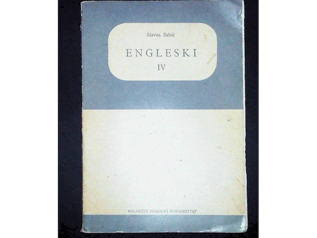 Slavna Babić ➡️ Engleski IV ➡️ KNU