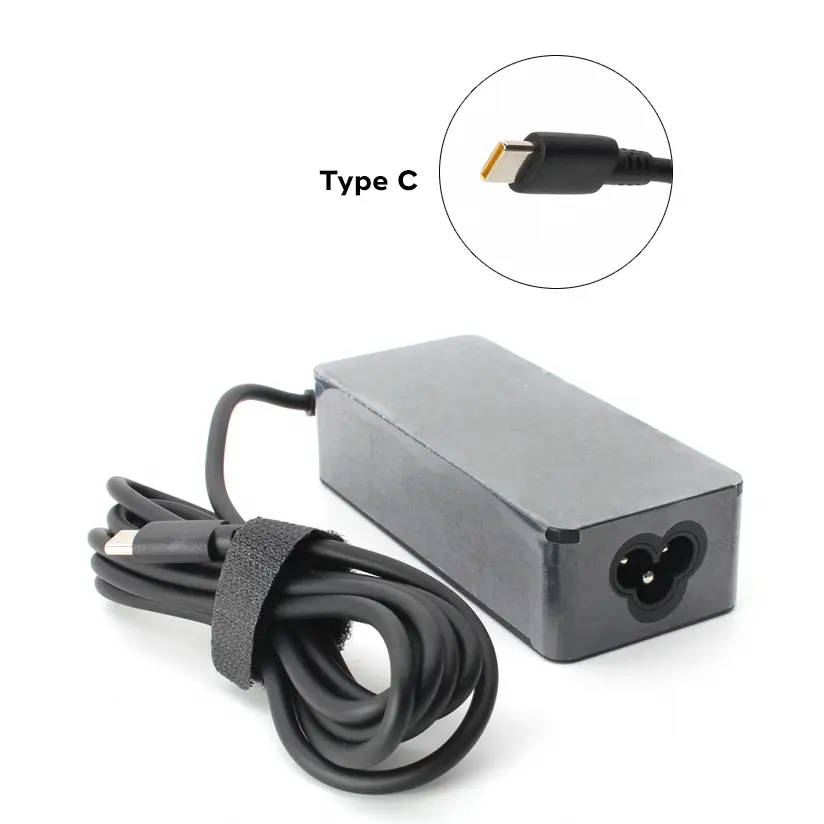 Punjač za laptop Lenovo Type C, 20V, 3.25A, 65W, HQ JC, Crni
