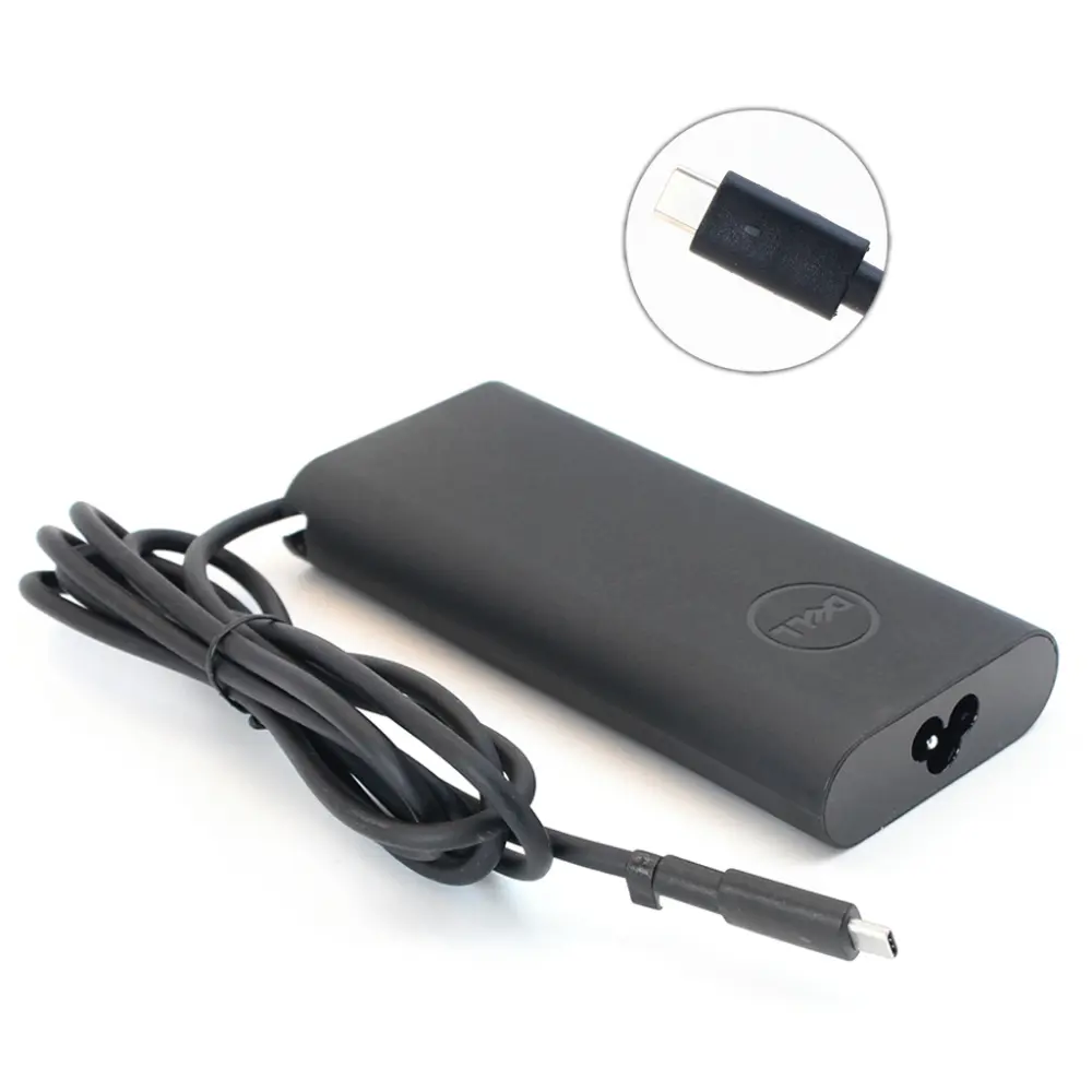 DELL Punjač za laptop Dell, Type C, 20V, 6.5A, 130W, Crni