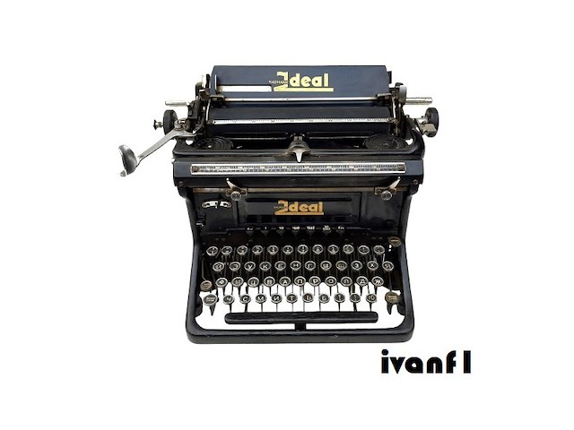 IDEAL - Stara pisaća mašina, ruska tastatura (1933-40)