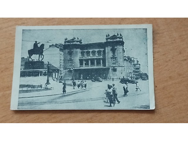 Beograd - Narodno Pozorište - Stari Automobili -