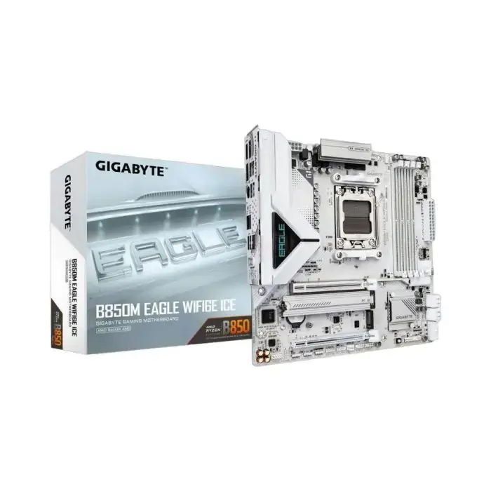 Gigabyte Matična ploča B850M Eagle, AM5, WiFi, Bela