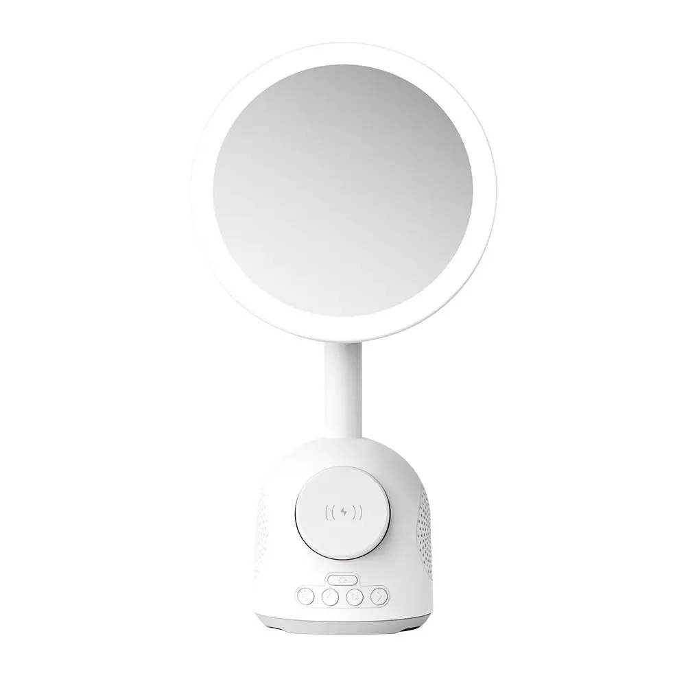 Pointuch Bluetooth zvučnik, 5W + Ogledalo makeup + Bezicni punjac MagSafe SY-W02250, 15W, Beli
