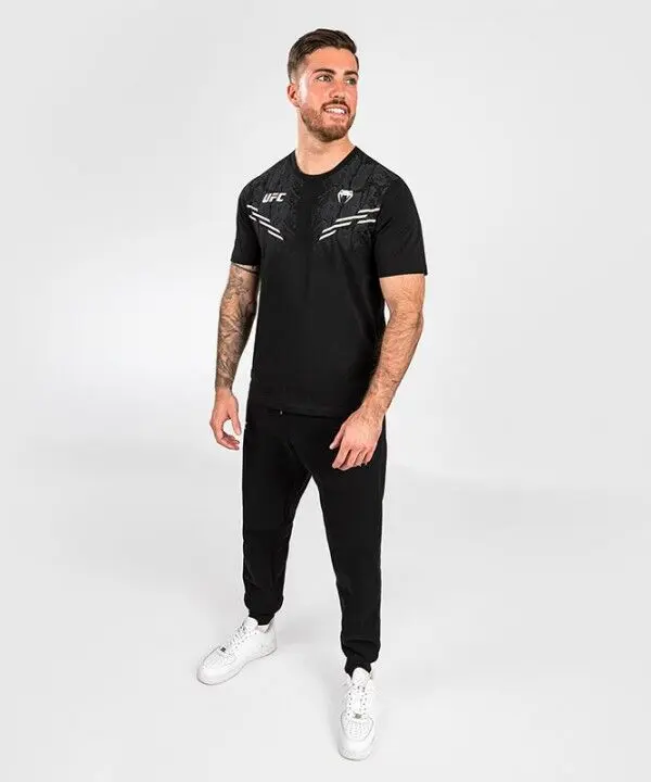 Venum Muška sportska majica UFC Adrenaline Authentic Fight Week, Kratak rukav, Crna