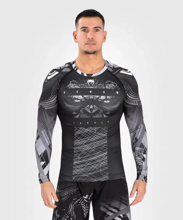 Venum Kompresiona majica Rashguard Gorilla Jungle, Dugi rukav, Crna
