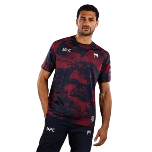 Venum Majica UFC Zenith Authentic Fight Week, Dry Tech, Maskirna, Crveno-crna