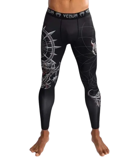 Venum Muške sportske helanke Gladiator 5.0, Crno-srebrne