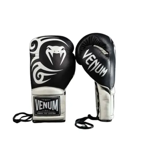 Venum Rukavice sa pertlama za boks Giant 2.0 Mike Tyson Pro, 16oz, Crne