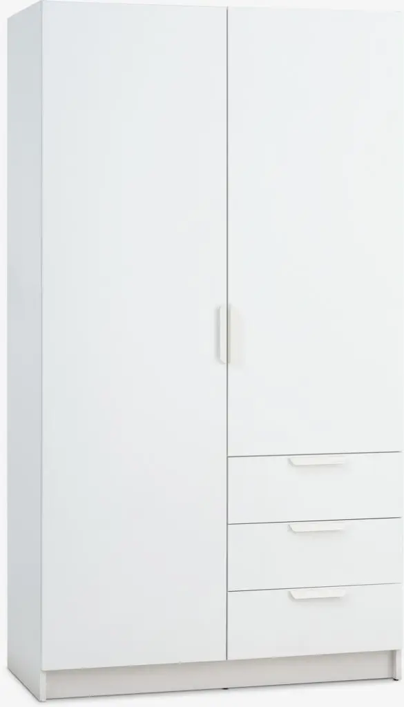 Linnea Ormar, Sa 2 vrata i 3 fioke, 96x176cm, Beli