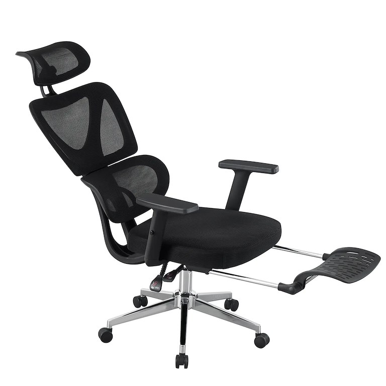Trick Kancelarijska ergonomska stolica sa dodatkom za noge Ergotron 5, Crna