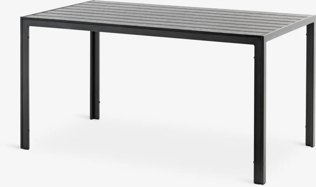 Linnea Baštenski sto, 80x140cm, Crna