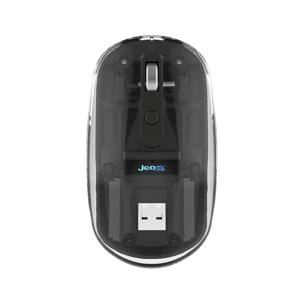 Jedel Bežični miš Dual Modes 2/1 WD131P, 1600DPI, Crni