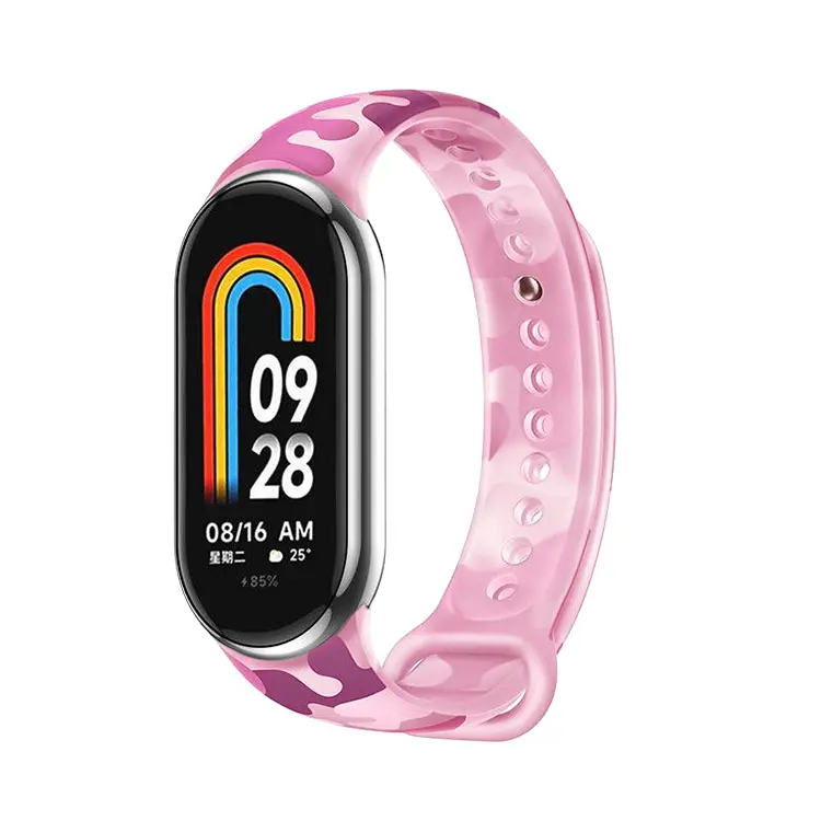 Narukvica za smart watch Xiaomi Mi Band M8/M9 Army, Roze
