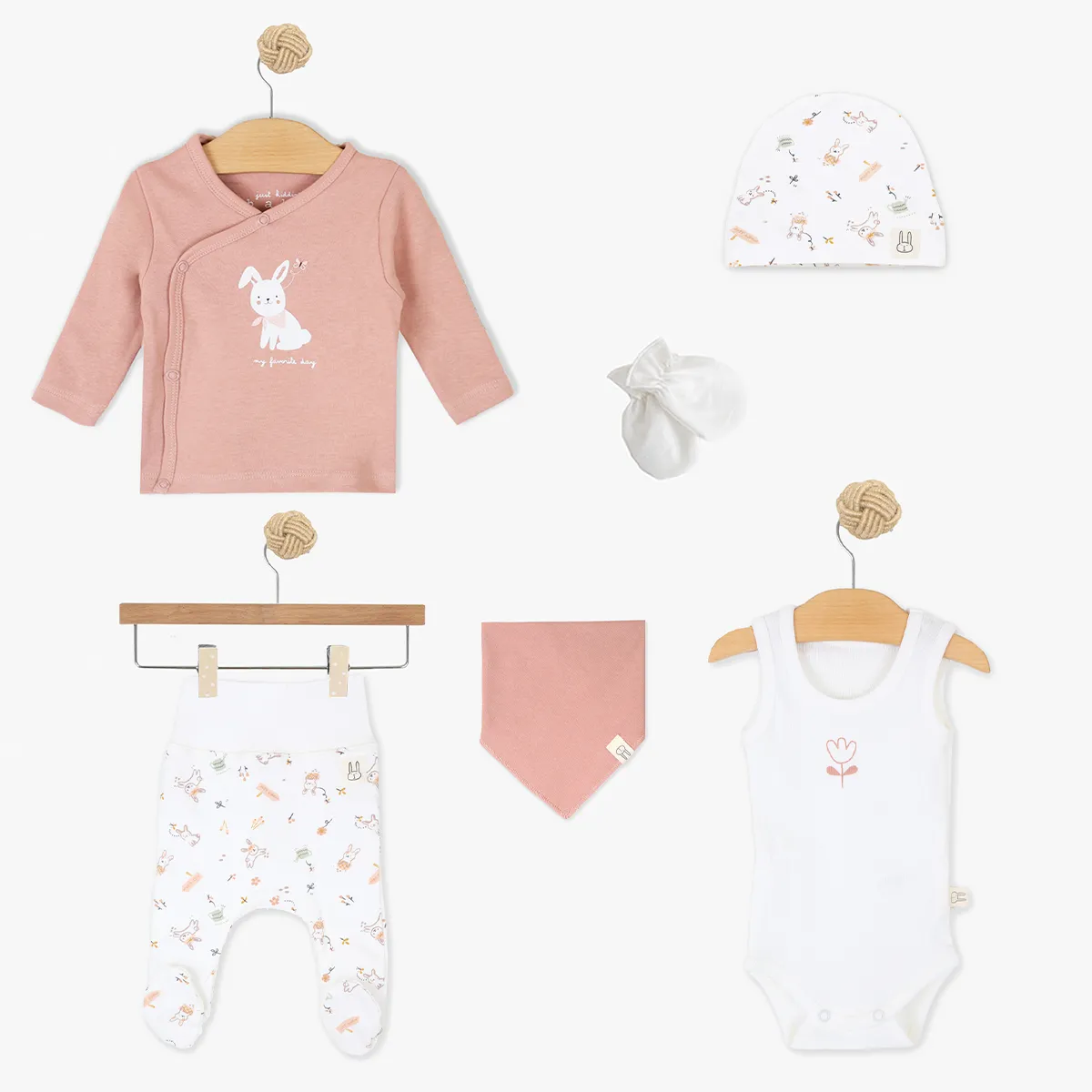 Just kiddin baby set "Sunny Bunny Day" 56-62