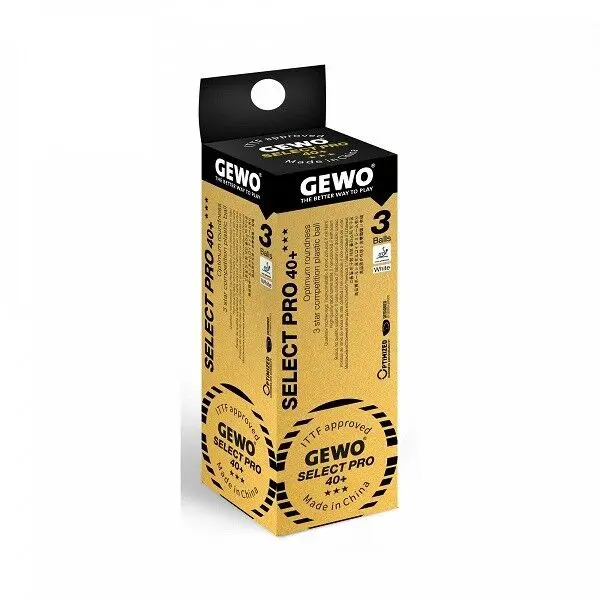 Gewo Set loptica za stoni tenis Select Pro 40+***, 3 komada