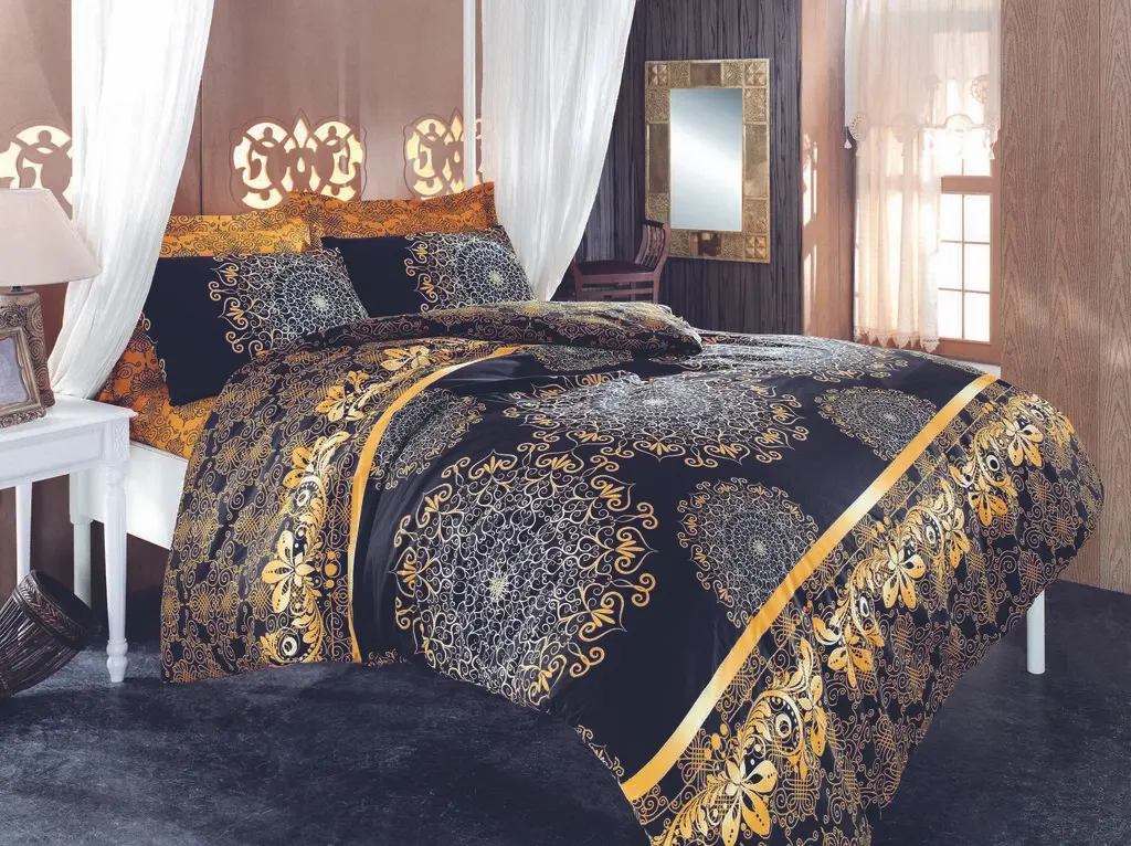 L'essentiel Maison Komplet posteljine Osmanli, 160x220cm, Zlatna