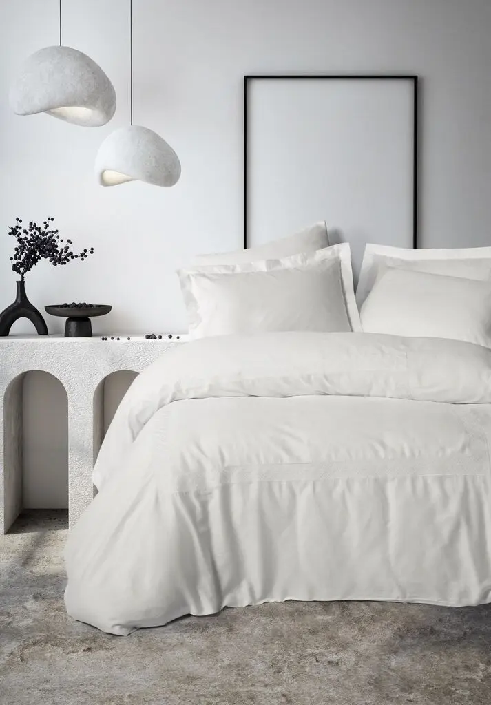 L'essentiel Maison Komplet posteljine Double Galant, 200x220 cm, Beli