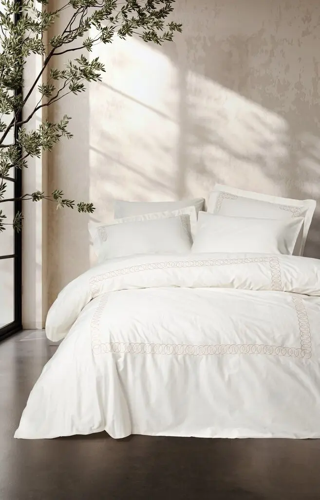 L'essentiel Maison Komplet posteljine Double Riley, 200x220 cm, Bež