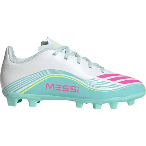 Adidas Kopačke za dečake F50 Messi Club Fg/Mg J, Bele
