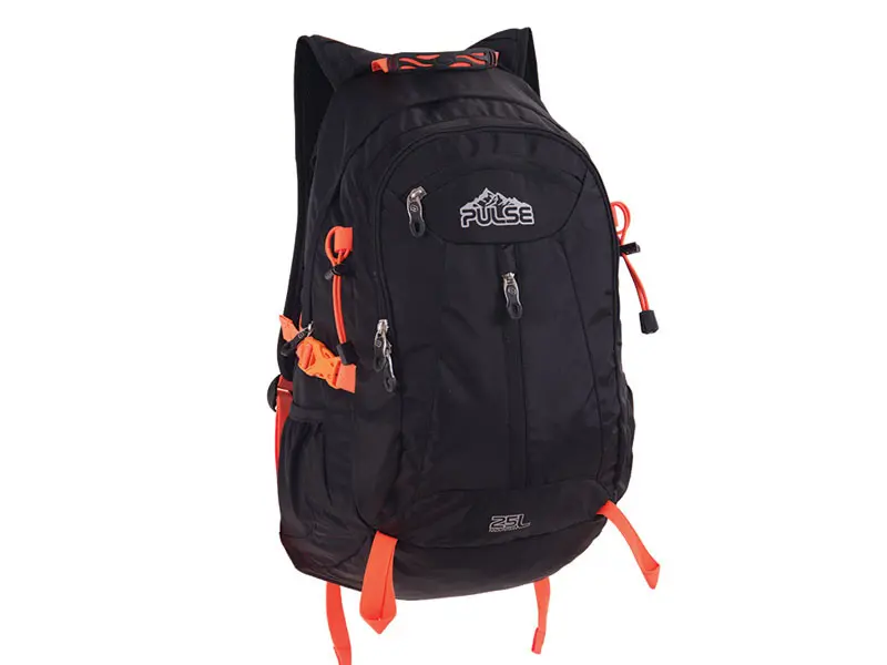 PULSE Ranac za planinarenje Mountain, Crni, 25 l