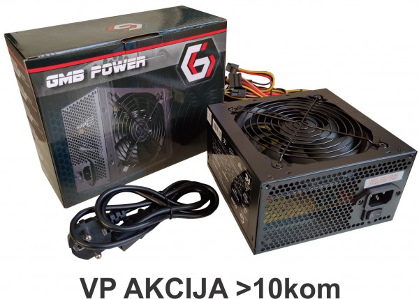 GMB-650-12 sa kutijom ** Gembird napajanje 650W 12cm FAN,20+4pn,4pin,3xSATA,1xIDE 4-pin, 6-pin(1639)