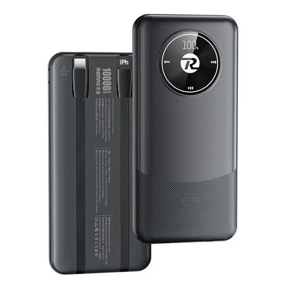 Remax Eksterna baterija RPP-37, 20000 mAh, 20W, 22.5W, Type-C, Sa kablom za brzo punjenje