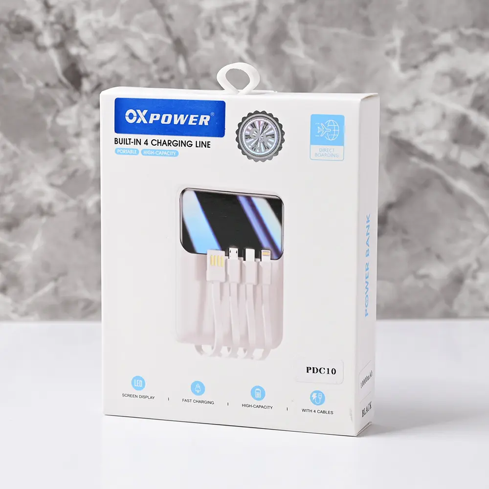 Power bank prenosiva baterija Oxpower PDC10 10000mAh bela